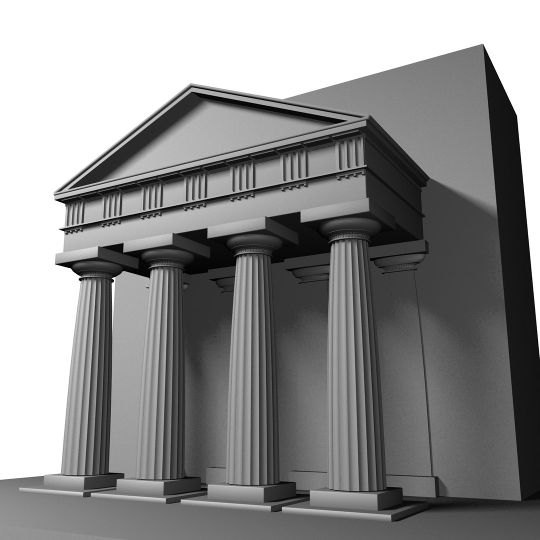 Doric Order Portal 3d Model
