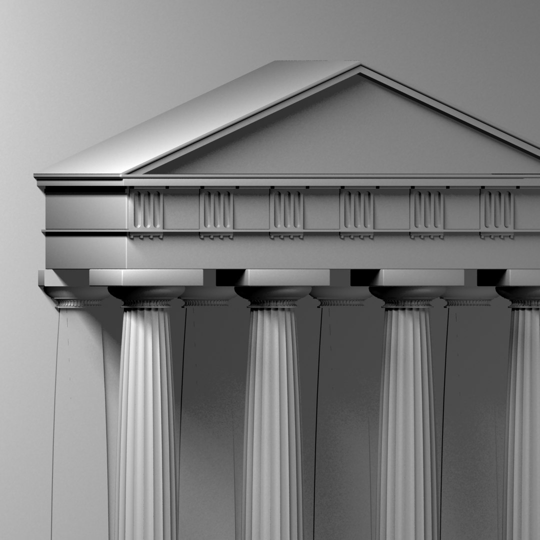 Doric Order Portal 3d Model