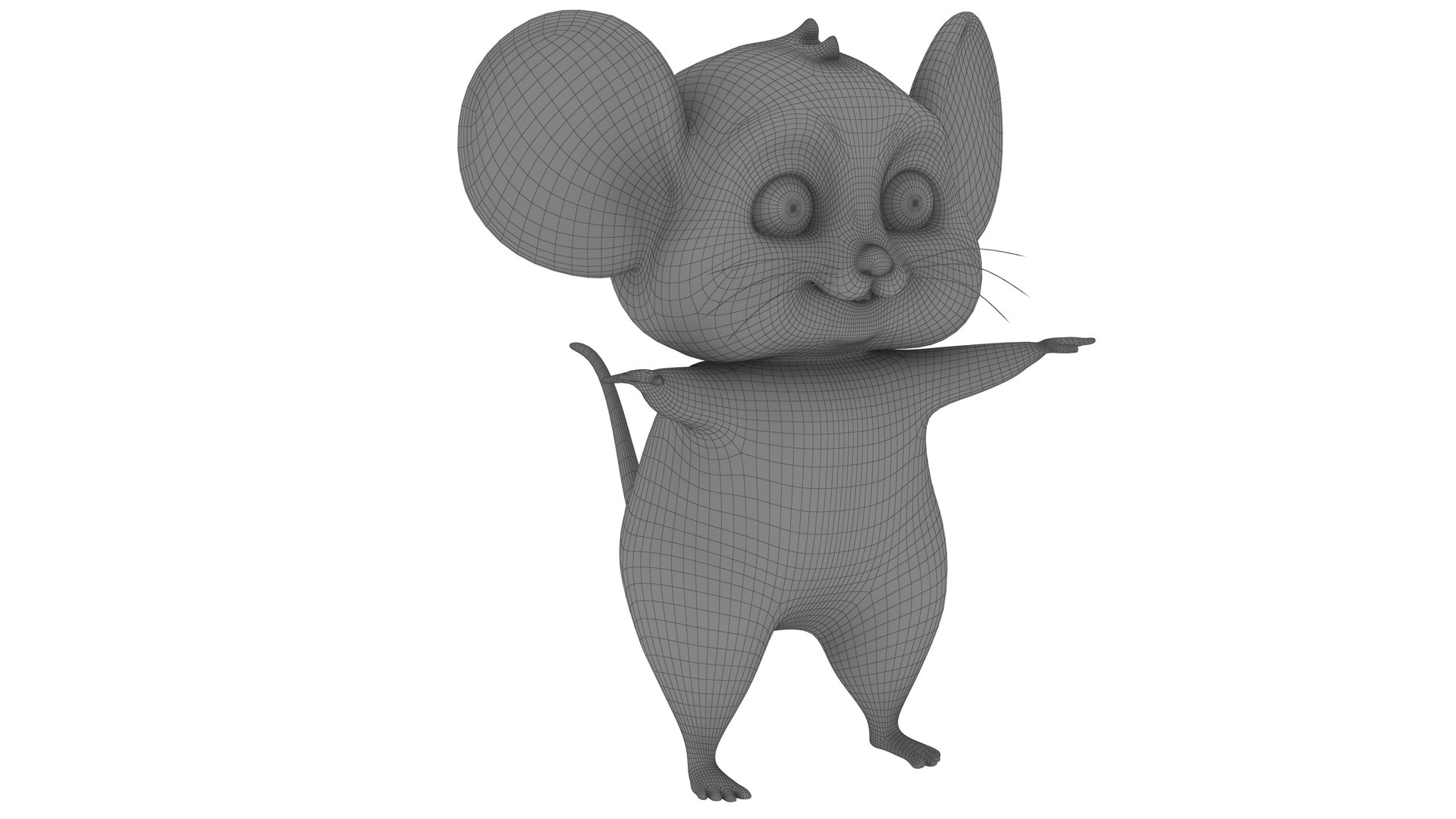 Cartoon Mouse Brown 3D Model - TurboSquid 2288925