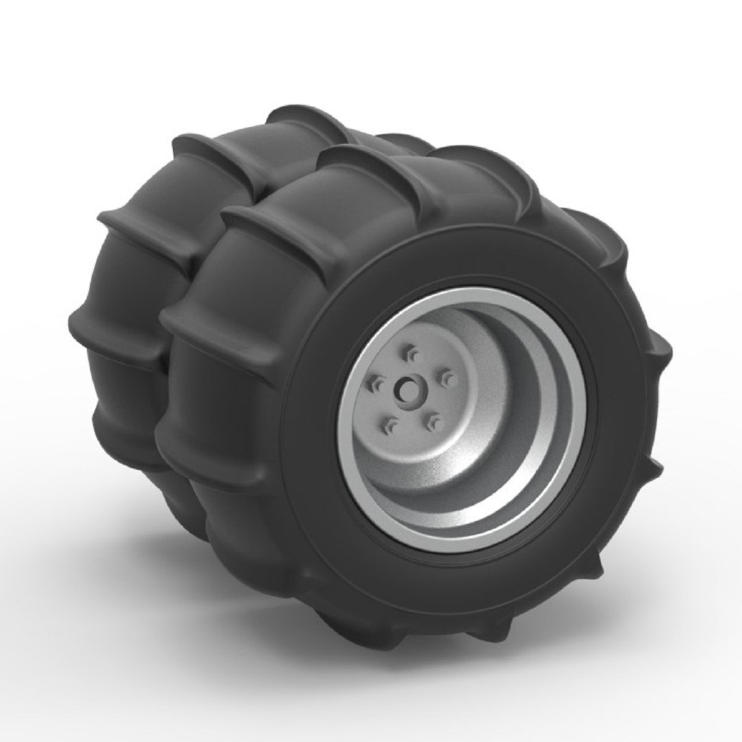 Diecast Double Rear wheel for Dune Buggy Scale 1 to 25 3D - TurboSquid ...