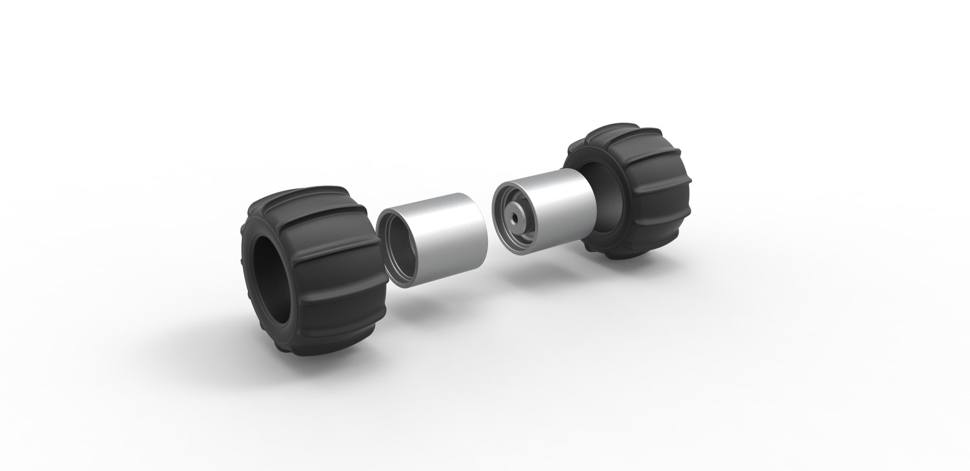 Diecast Double Rear Wheel For Dune Buggy Scale 1 To 25 3D - TurboSquid ...