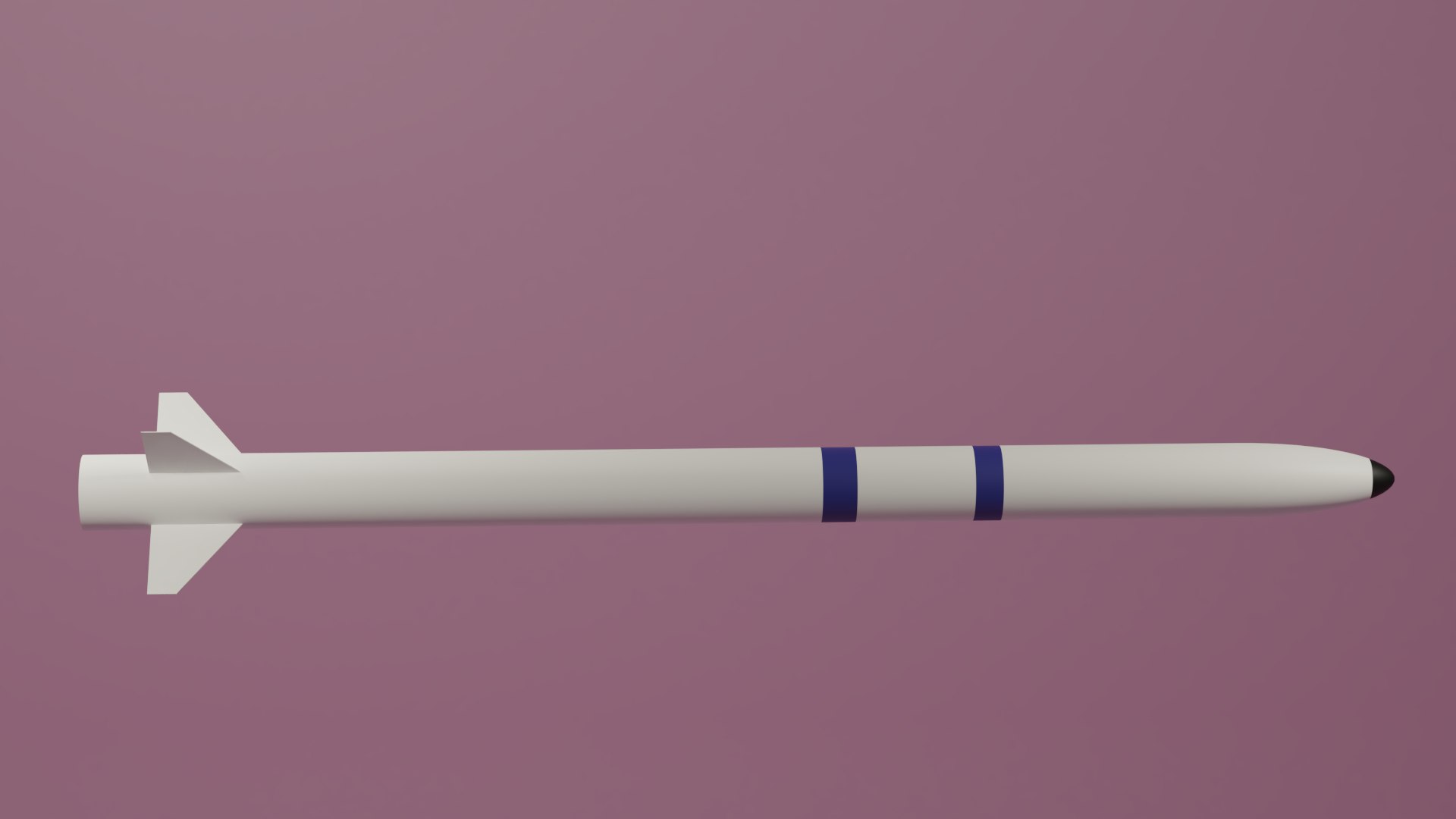 Missile aim asraam 3D model - TurboSquid 1685554