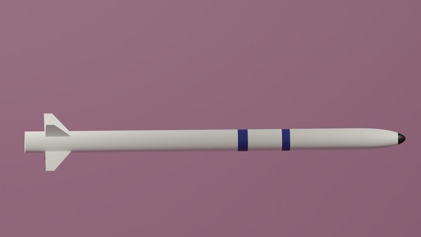 Missile aim asraam 3D model - TurboSquid 1685554