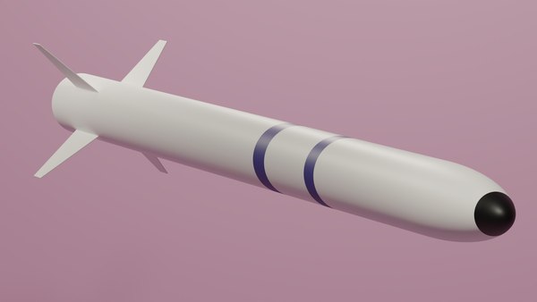 Missile aim asraam 3D model - TurboSquid 1685554