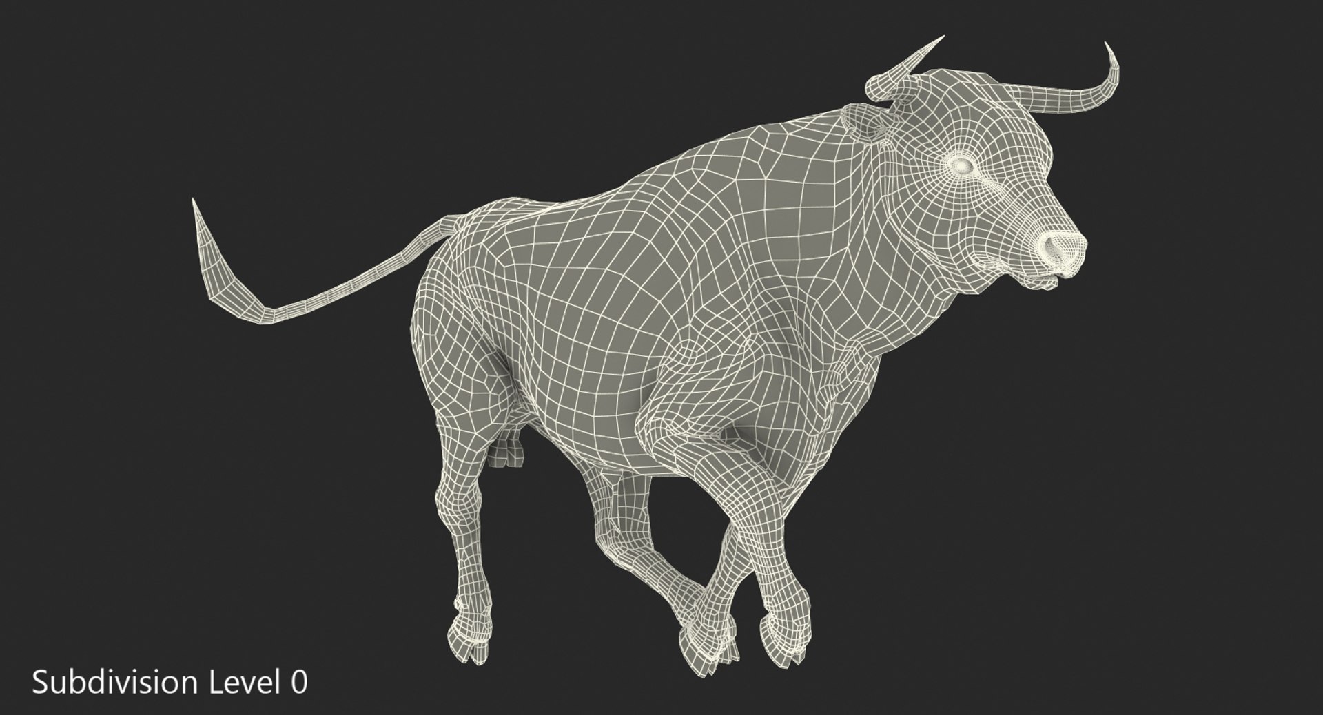 3D Bull Running Pose Model - TurboSquid 1217757