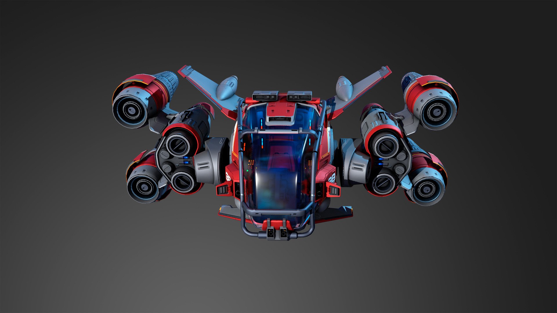 Modular SCARAB Starfighter 3D Model - TurboSquid 2101516