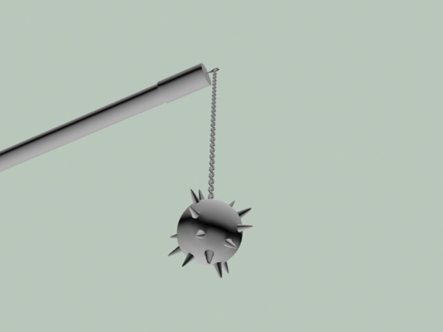 3d realistic medieval mace