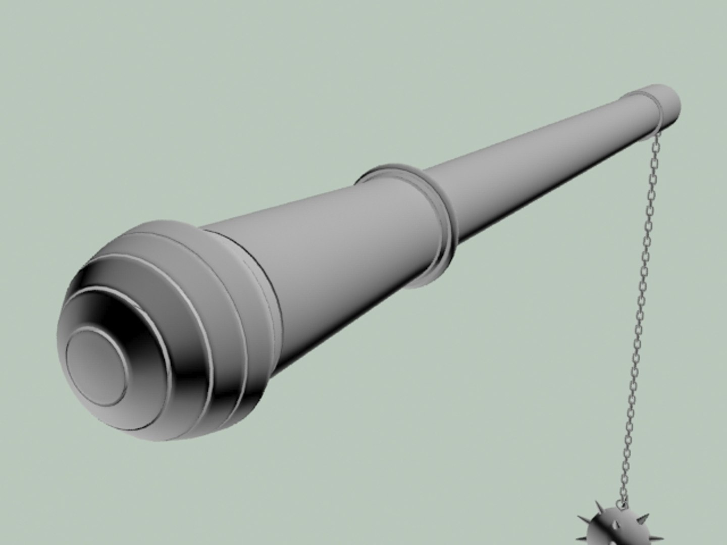 3d realistic medieval mace