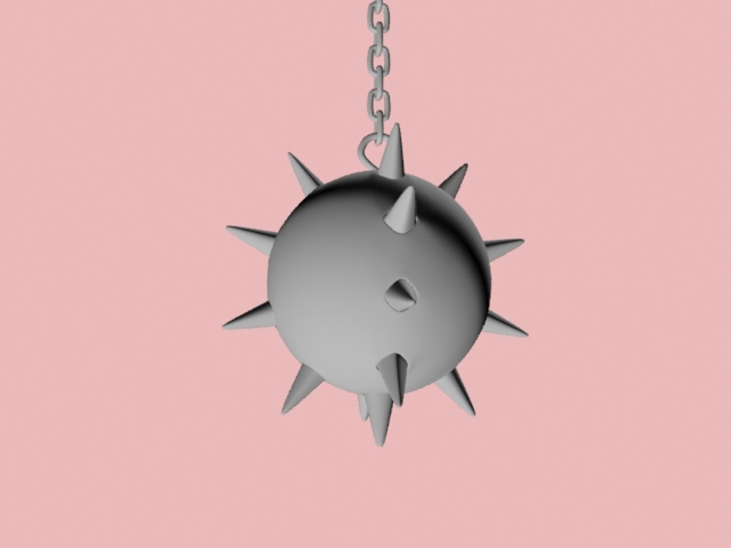 3d realistic medieval mace