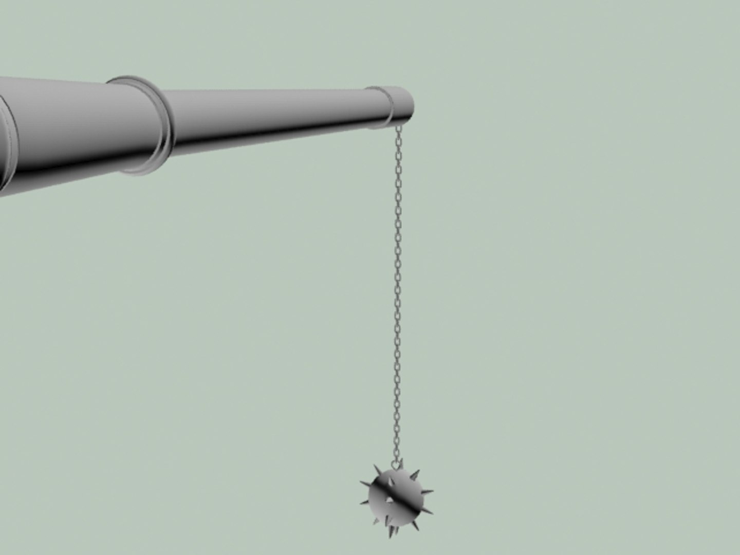 3d realistic medieval mace