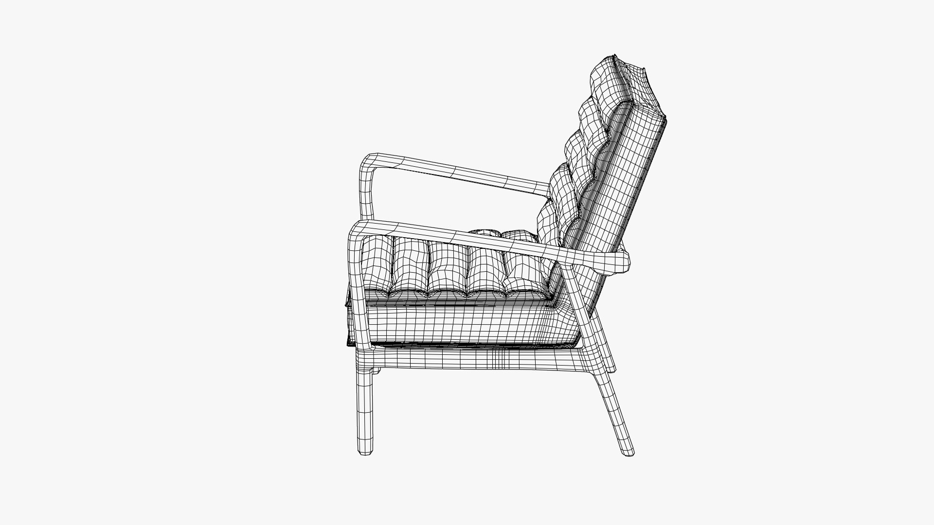 3D Perch and Parrow Scott Armchair model - TurboSquid 1739028