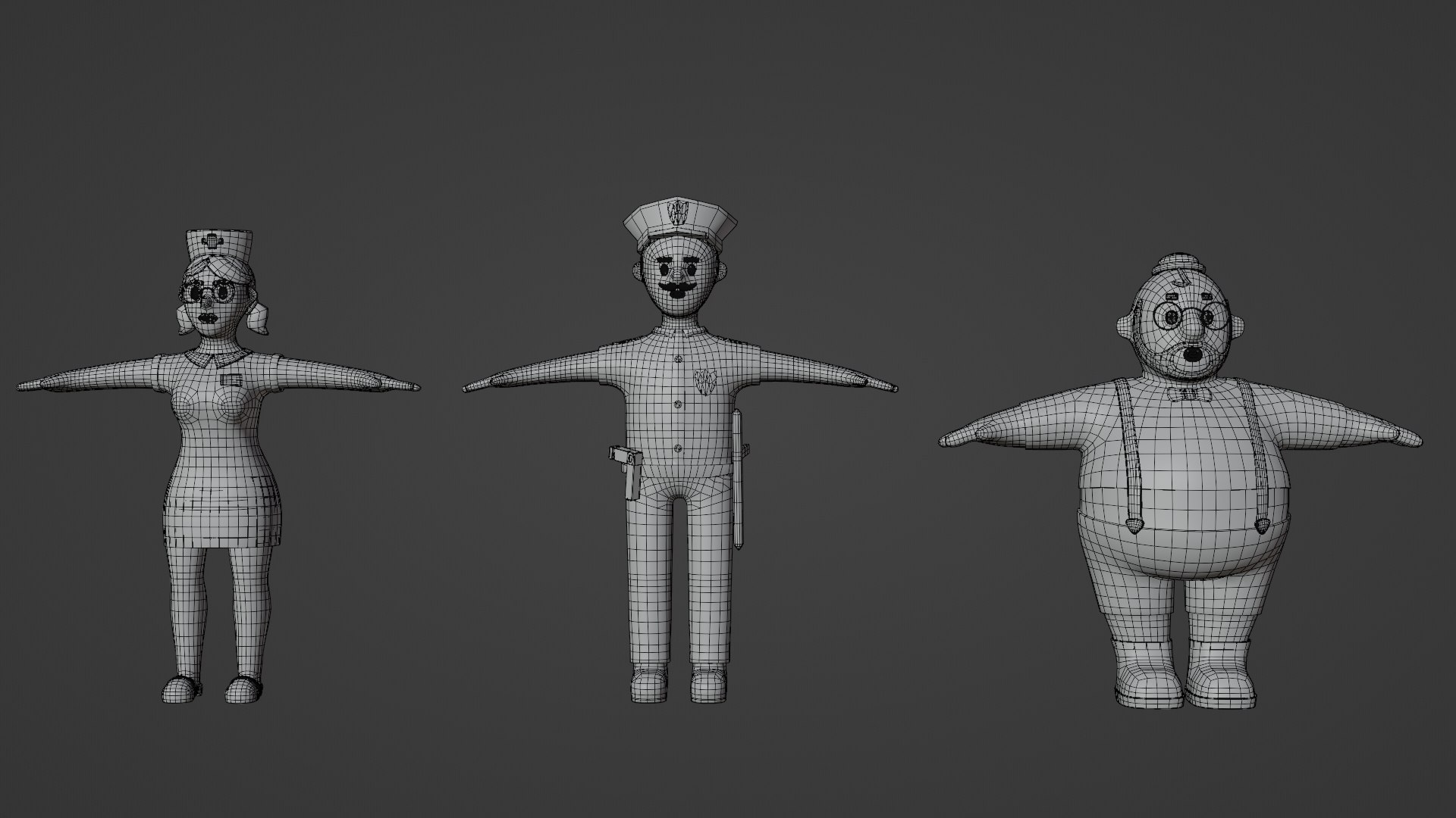 6 Cartoon Zombie APOCALYPSE Characters With Rig And Blendshapes Pack ...