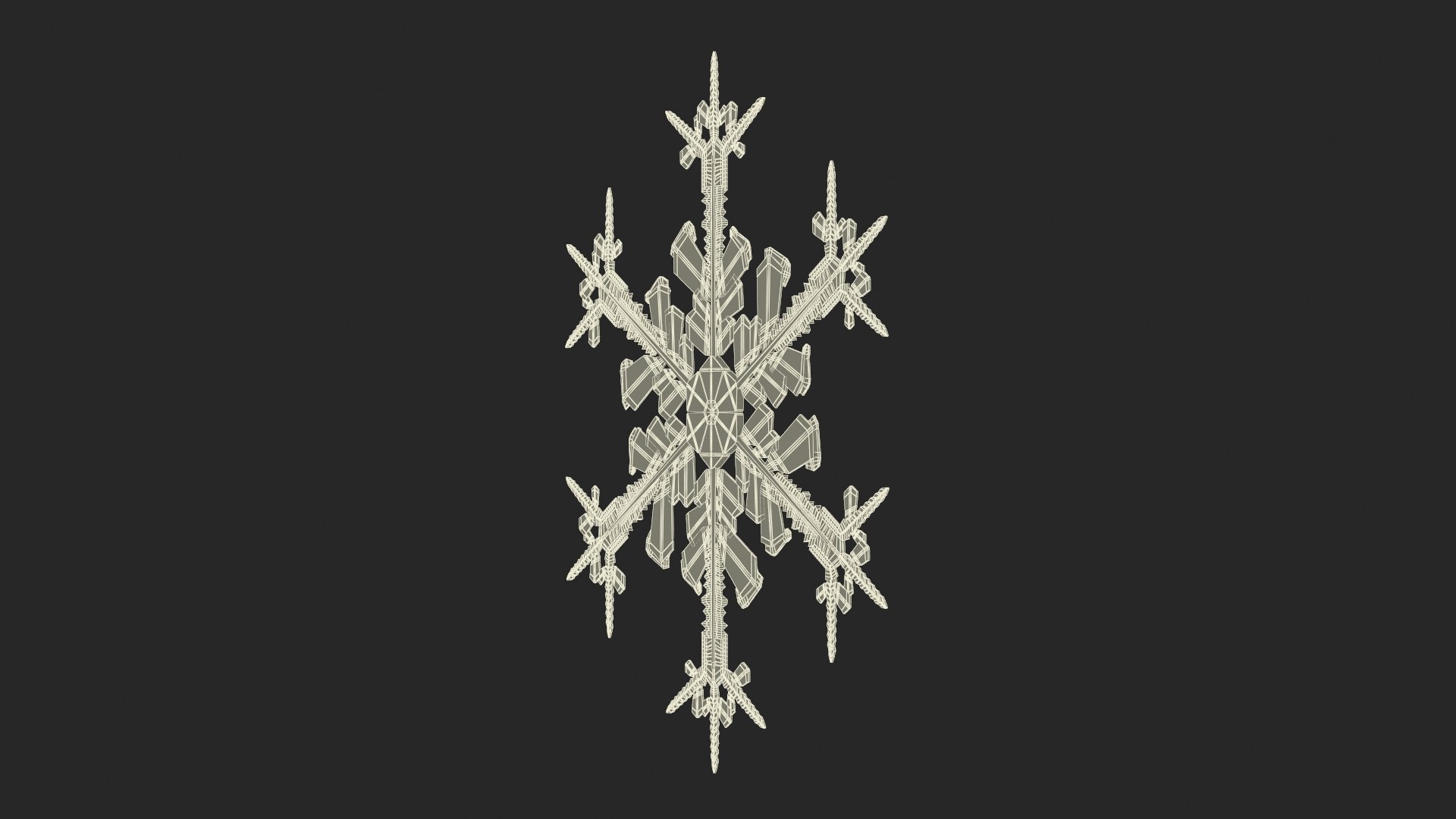 Intricate Snowflake 3D Model - TurboSquid 2243863
