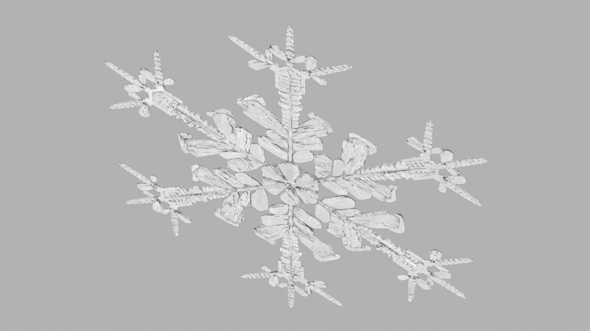 Intricate Snowflake 3D Model - TurboSquid 2243863