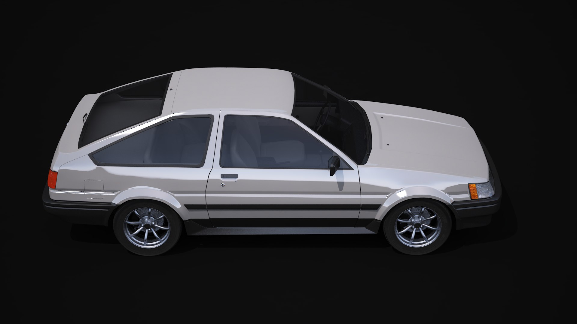 Toyota Ae86 Levin Model - TurboSquid 1503614