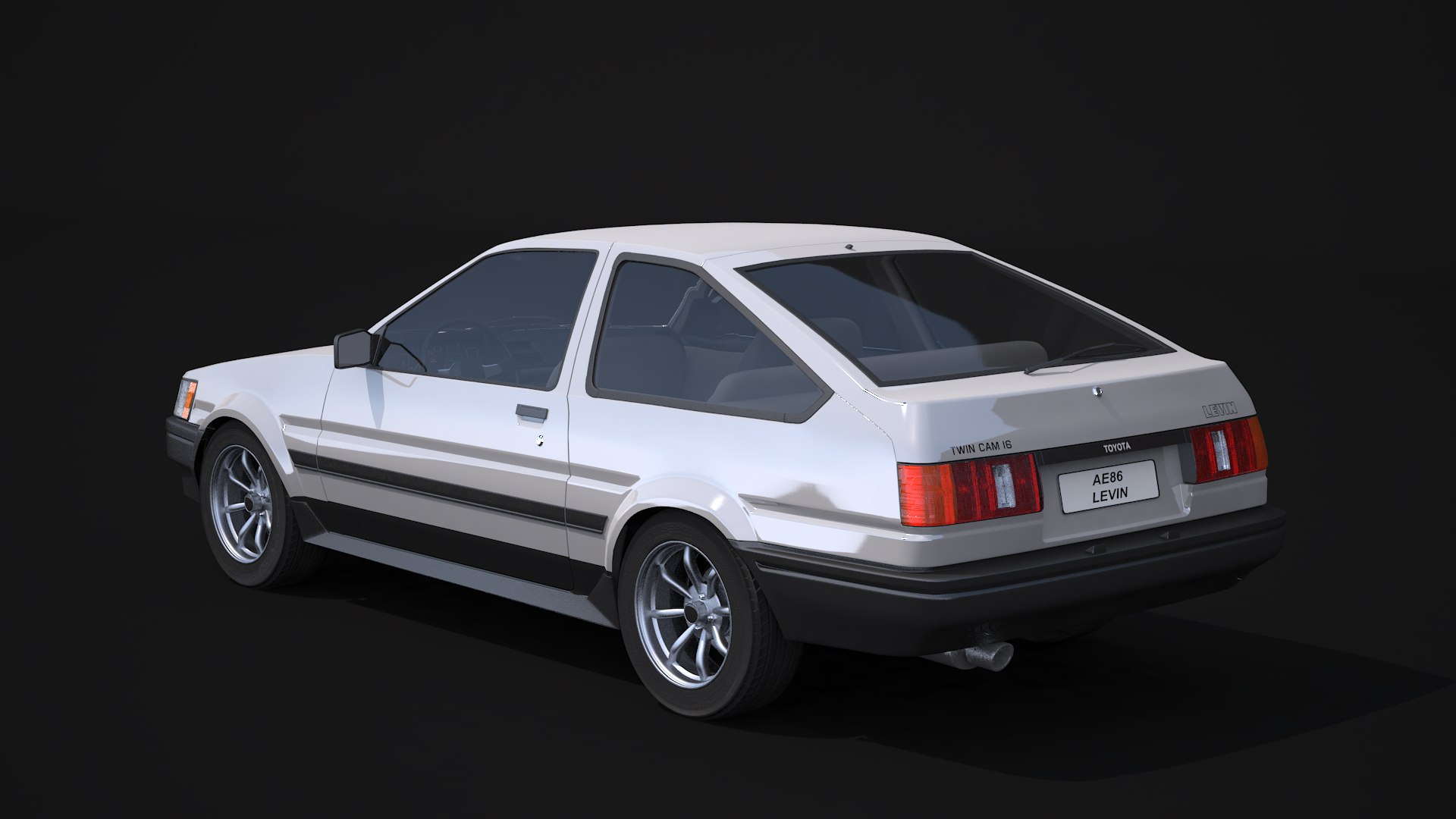 Toyota Ae86 Levin Model - TurboSquid 1503614
