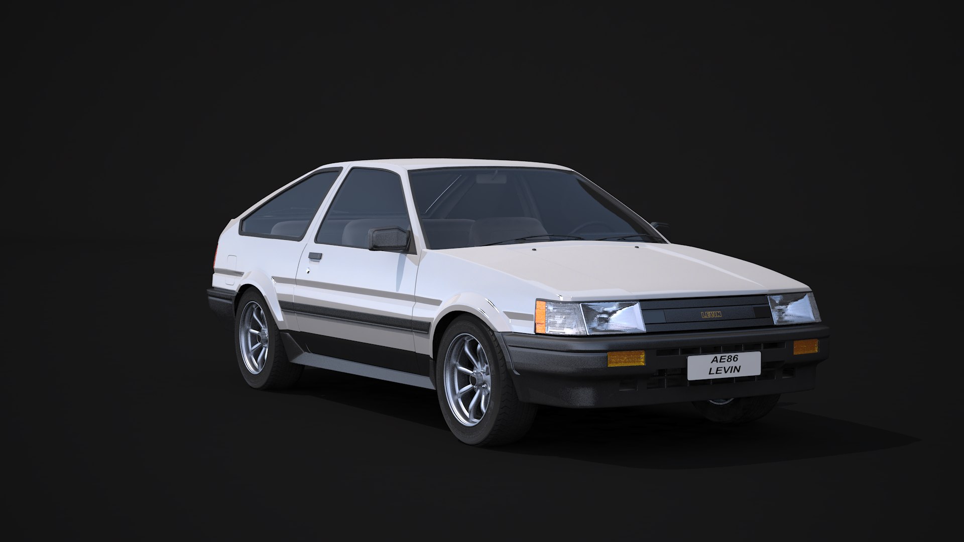 Toyota Ae86 Levin Model - TurboSquid 1503614