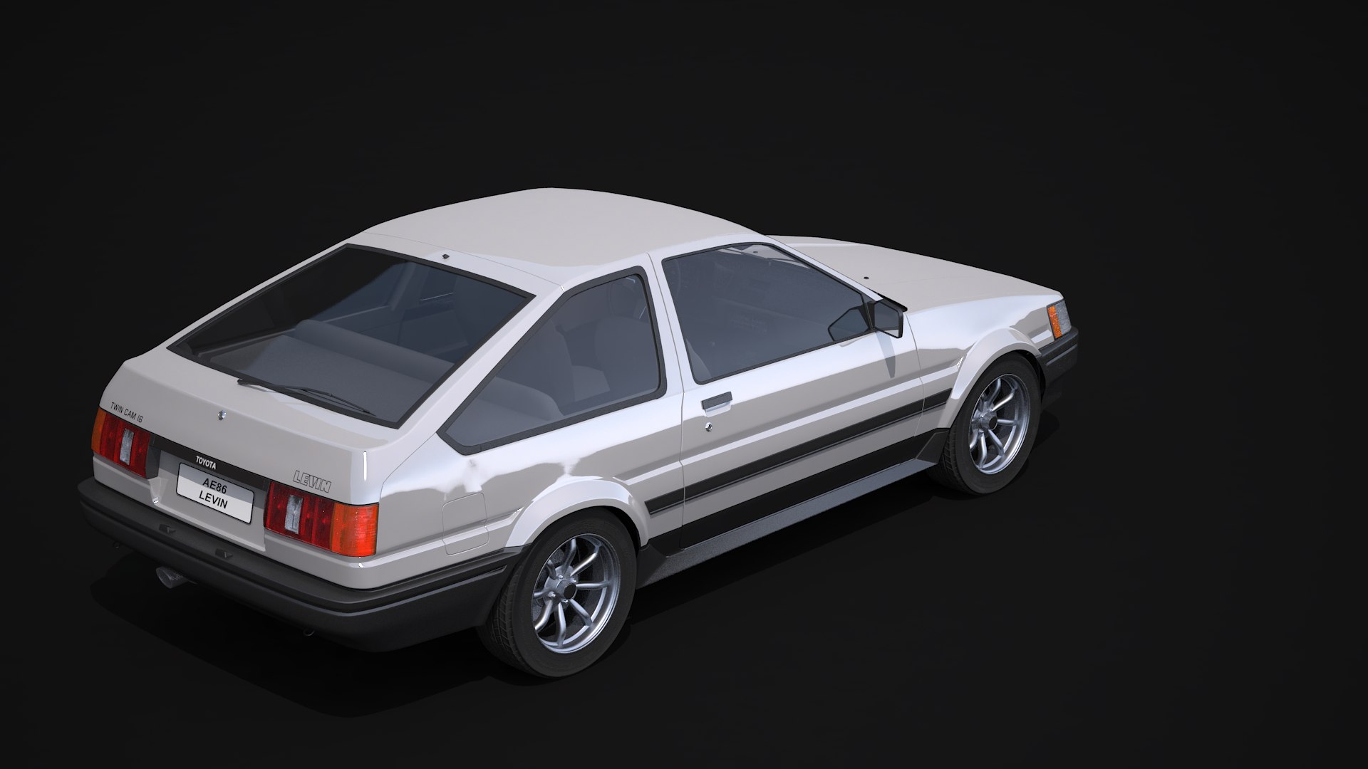 Toyota Ae86 Levin Model - TurboSquid 1503614