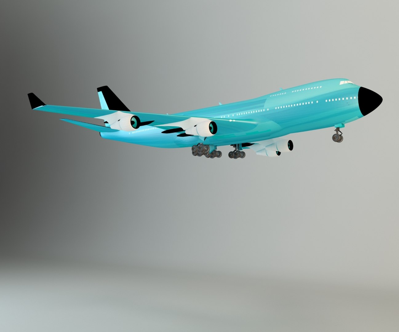jetliner commercial 3d model