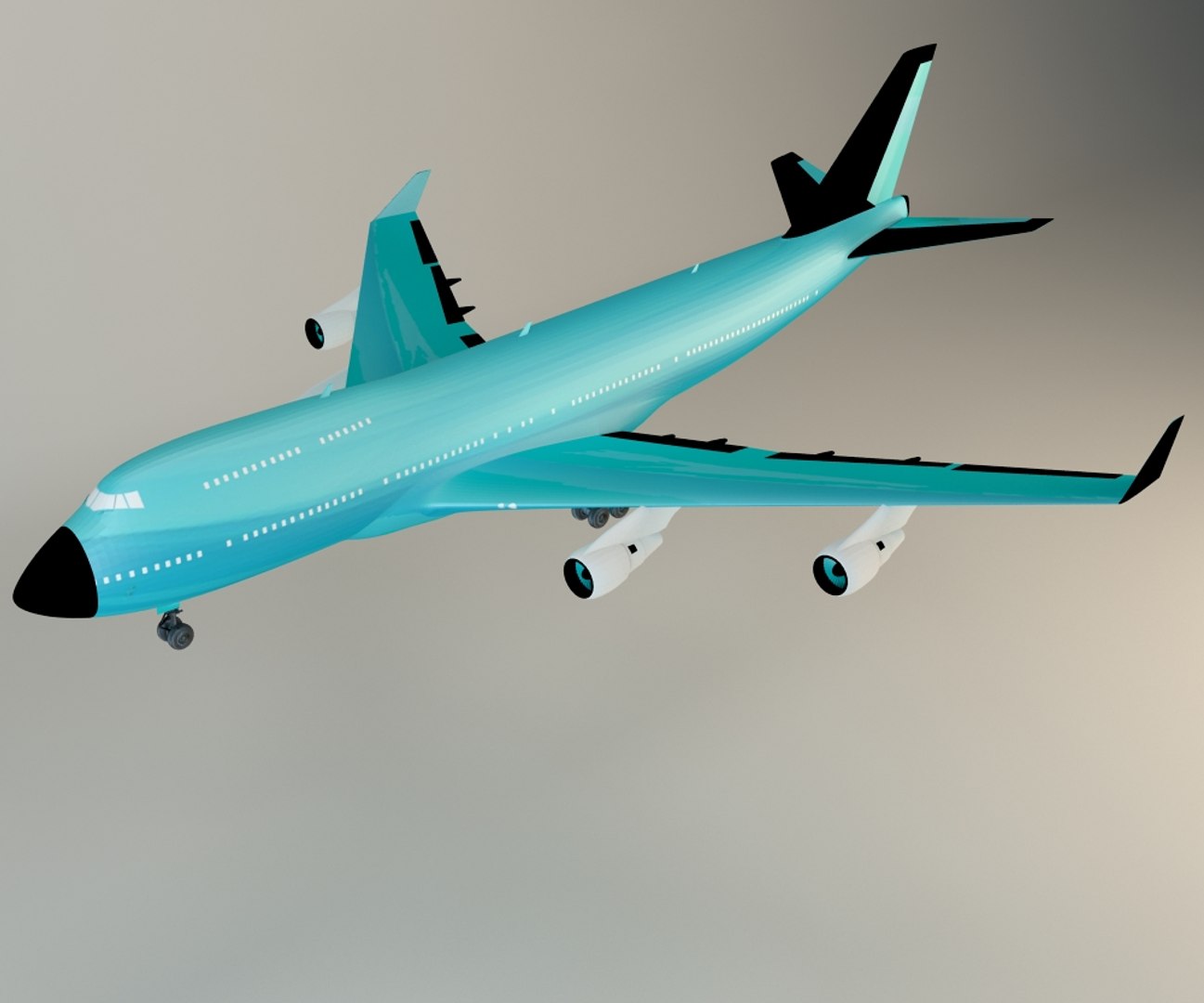 jetliner commercial 3d model