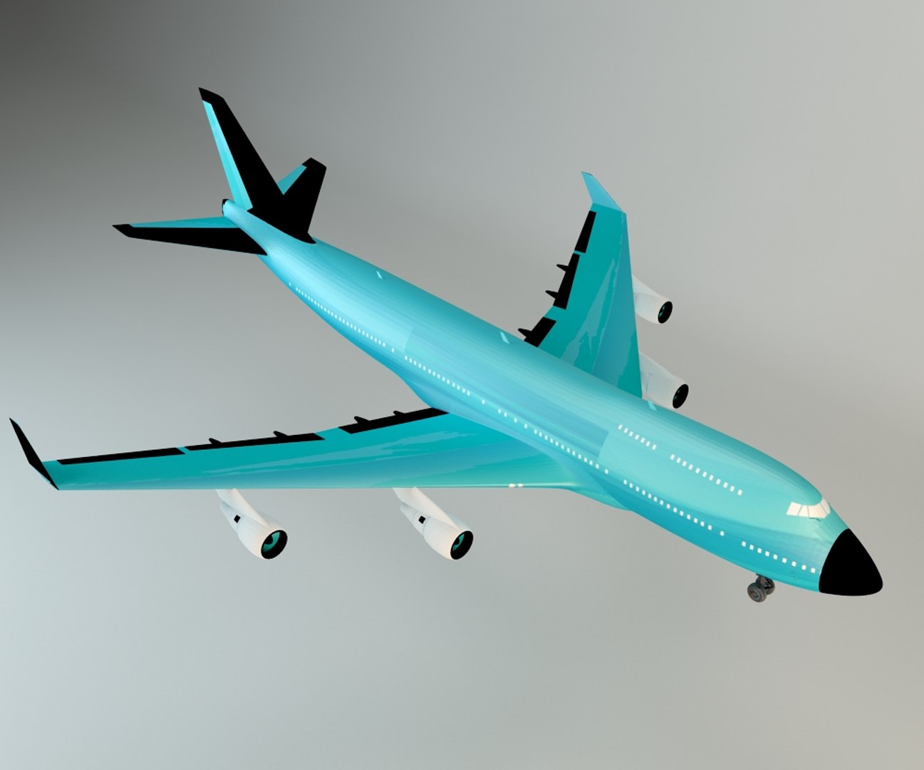 jetliner commercial 3d model