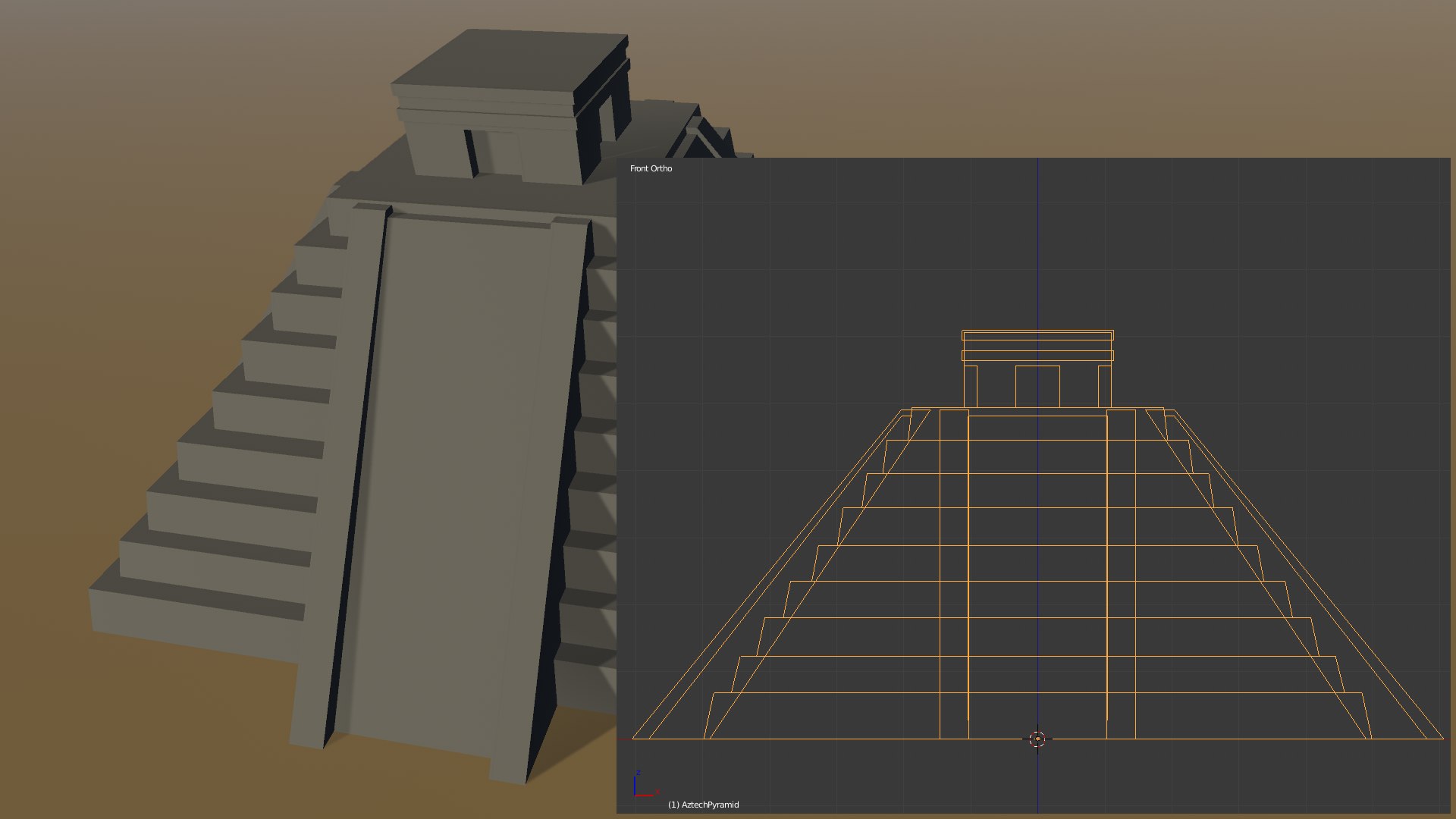 Aztec Pyramid 3D Model - TurboSquid 1673508