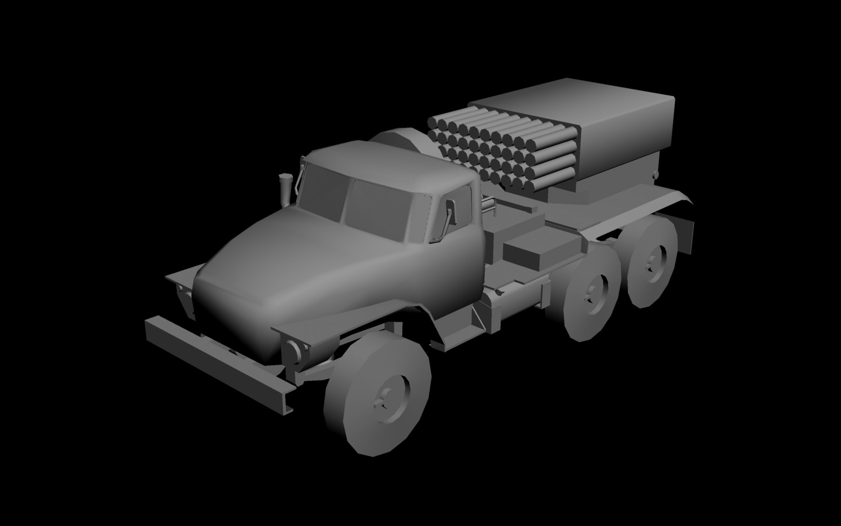 3d model grad truck