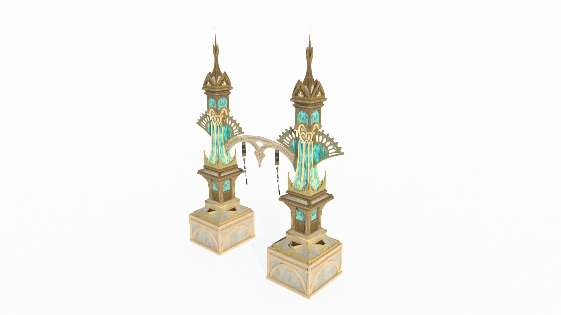 3D Magic style architectural arches model - TurboSquid 2096124