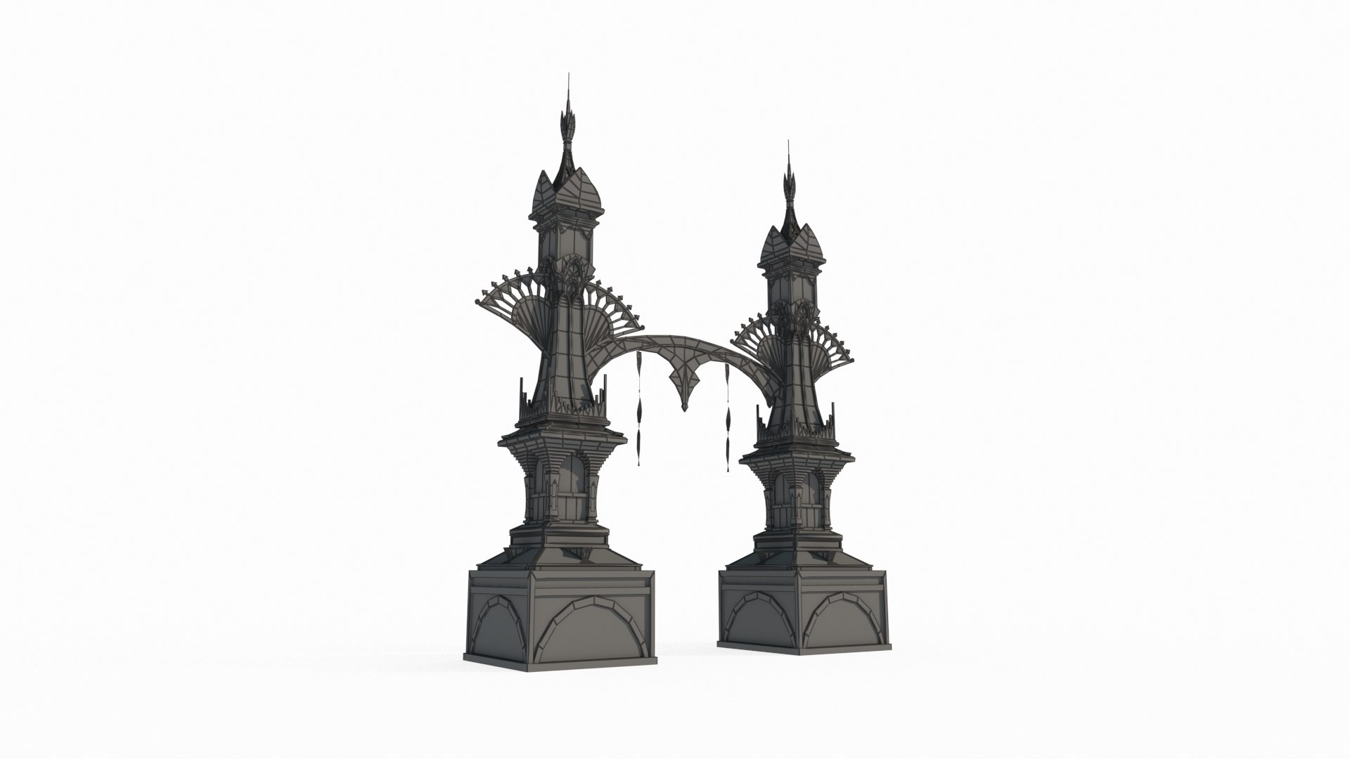 3D Magic style architectural arches model - TurboSquid 2096124