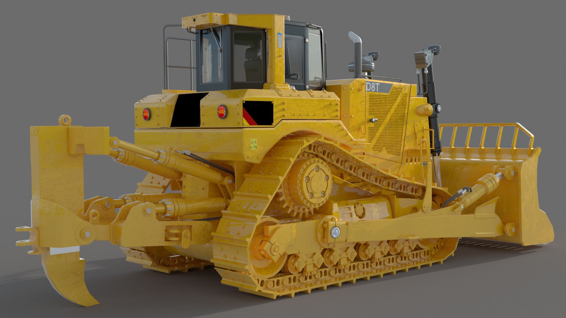 D8T Track Type Tractor 3D Model - TurboSquid 2001111
