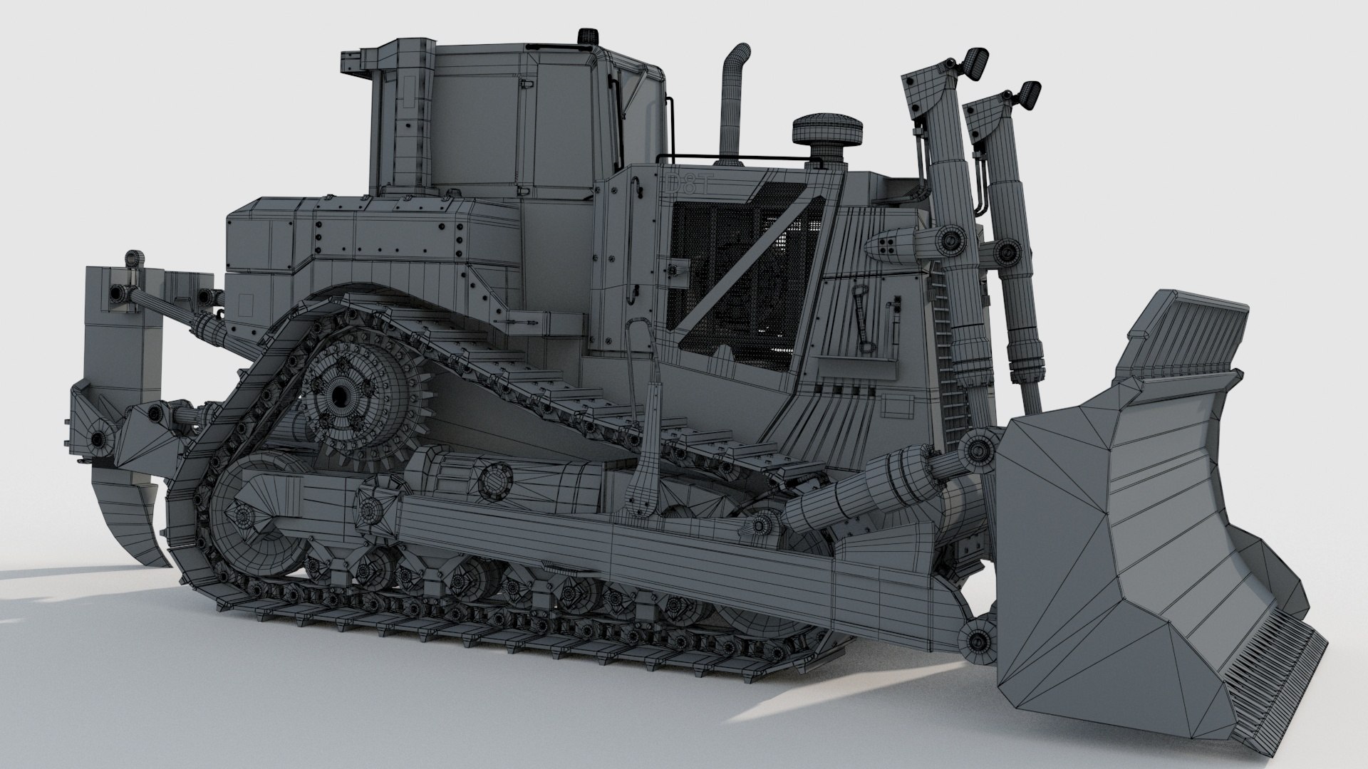 D8T Track Type Tractor 3D Model - TurboSquid 2001111