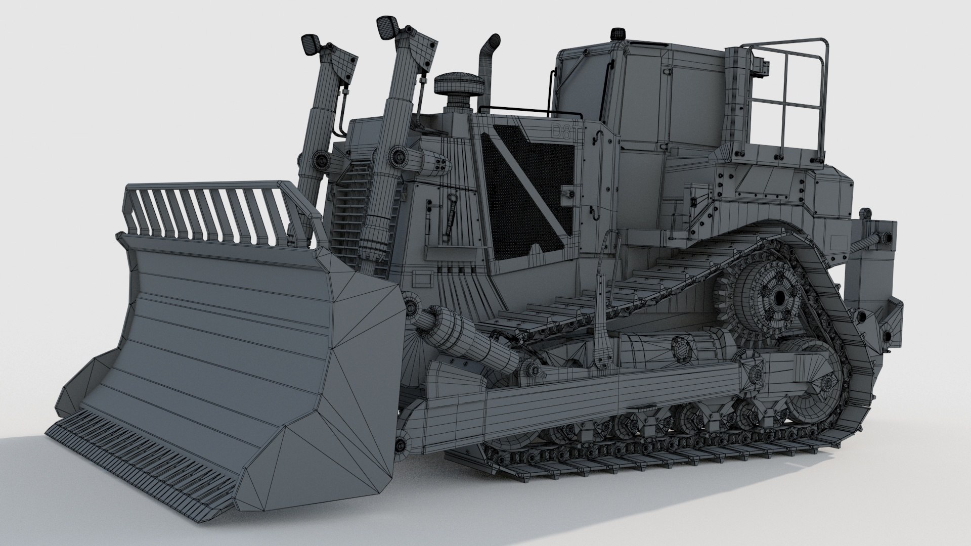 D8T Track Type Tractor 3D Model - TurboSquid 2001111