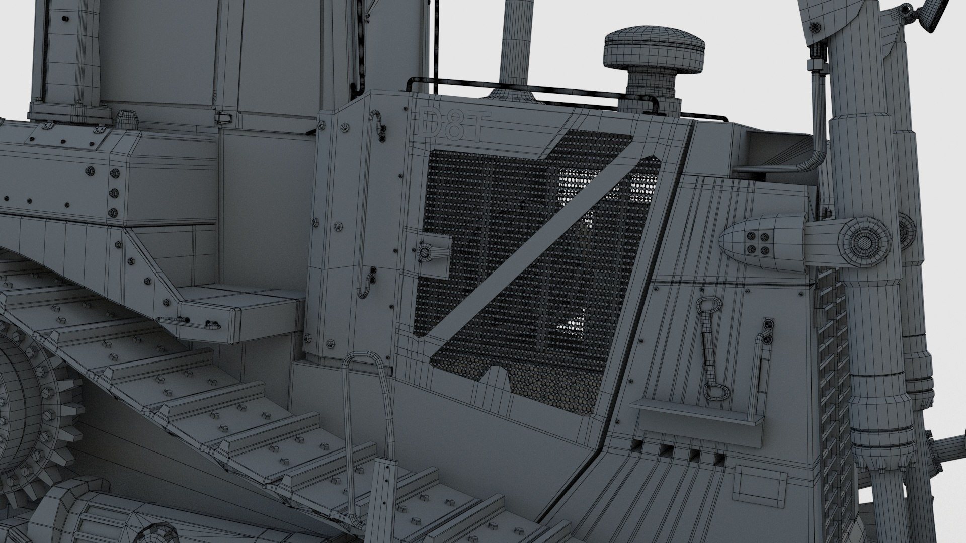 D8T Track Type Tractor 3D Model - TurboSquid 2001111