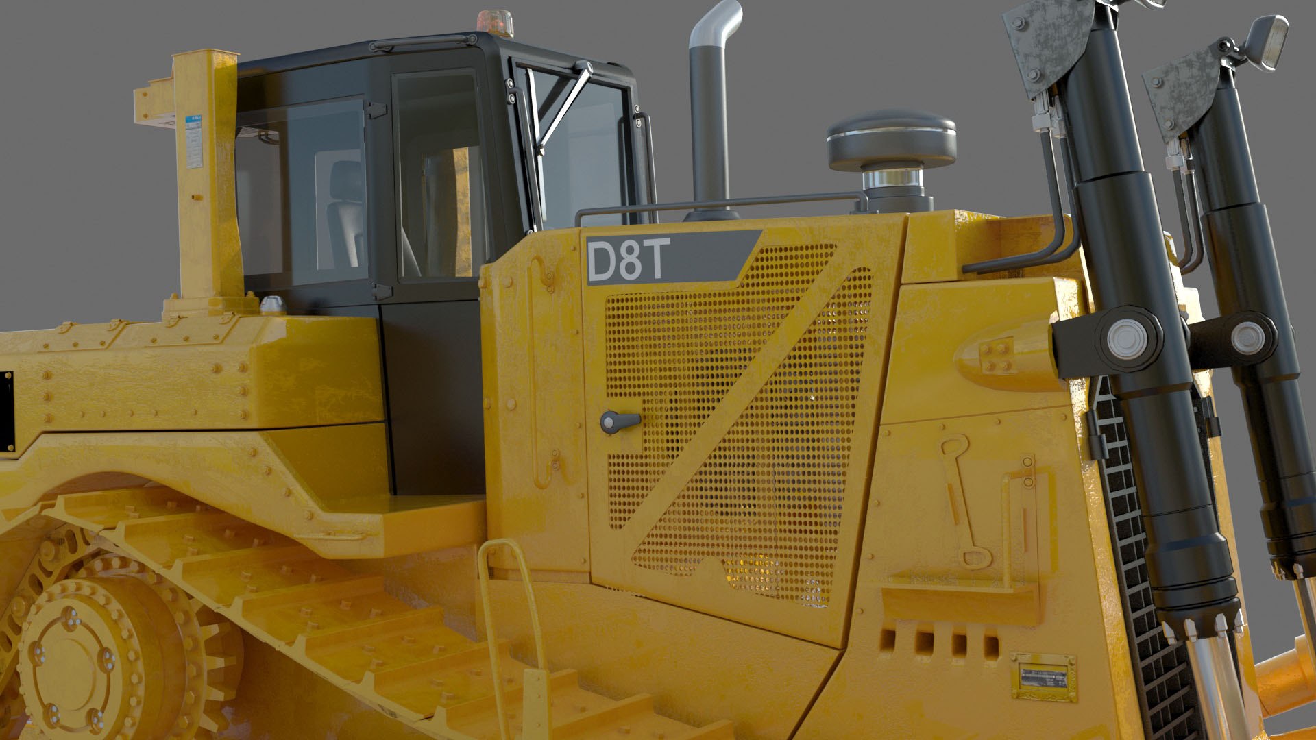 D8T Track Type Tractor 3D Model - TurboSquid 2001111