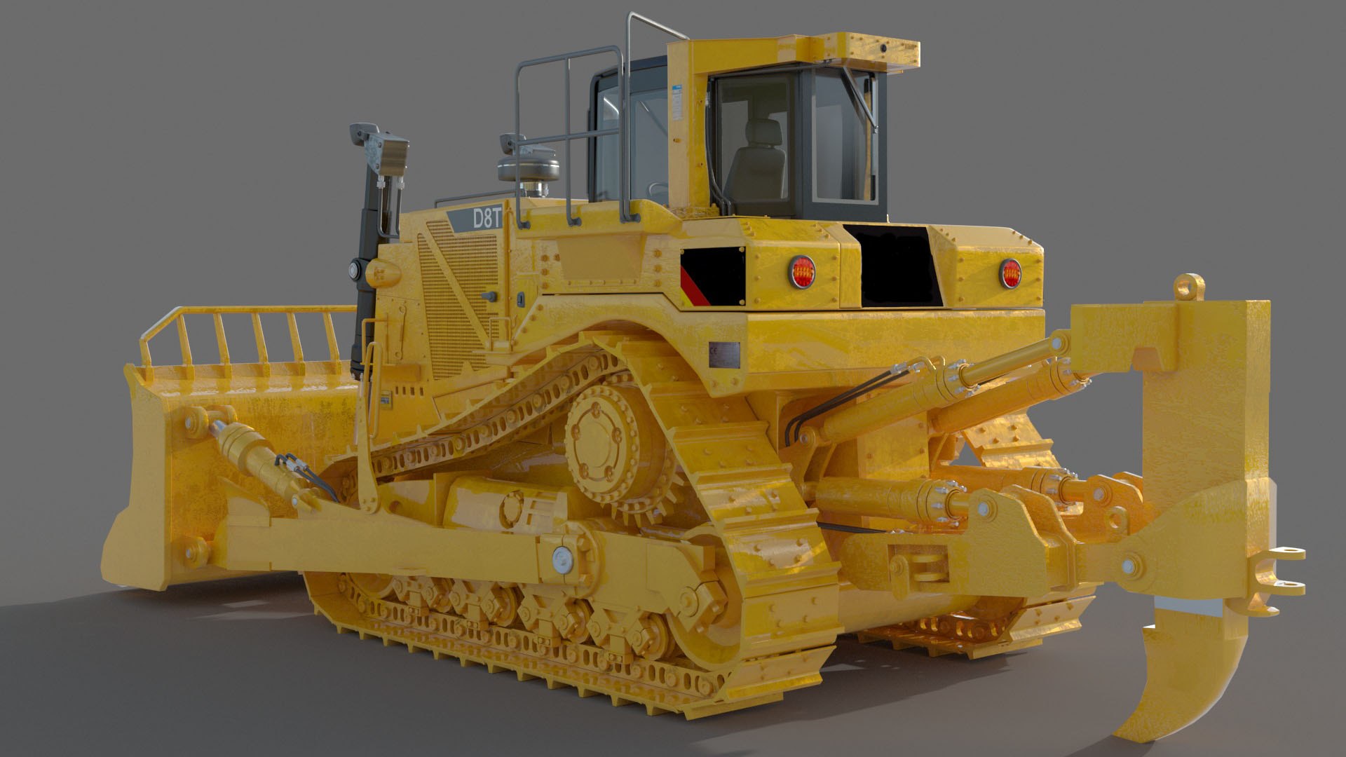 D8T Track Type Tractor 3D Model - TurboSquid 2001111