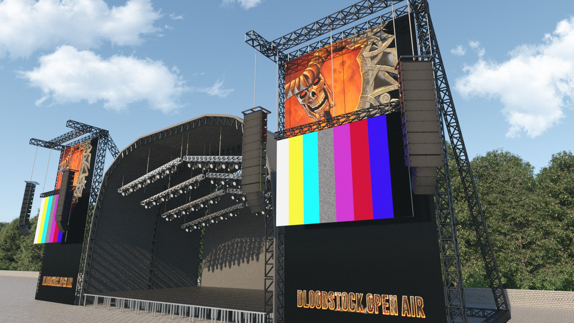 Full Concert Stage 3D Model - TurboSquid 2026506