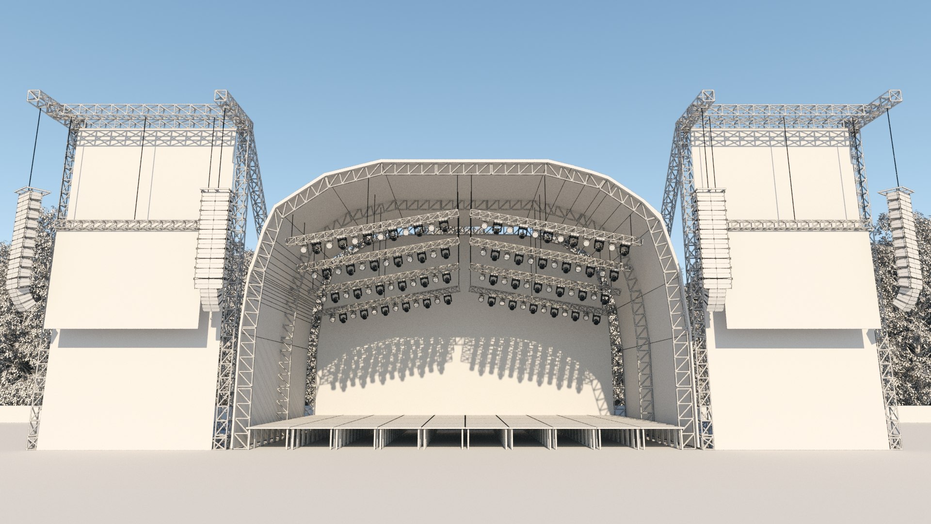 Full Concert Stage 3D Model - TurboSquid 2026506