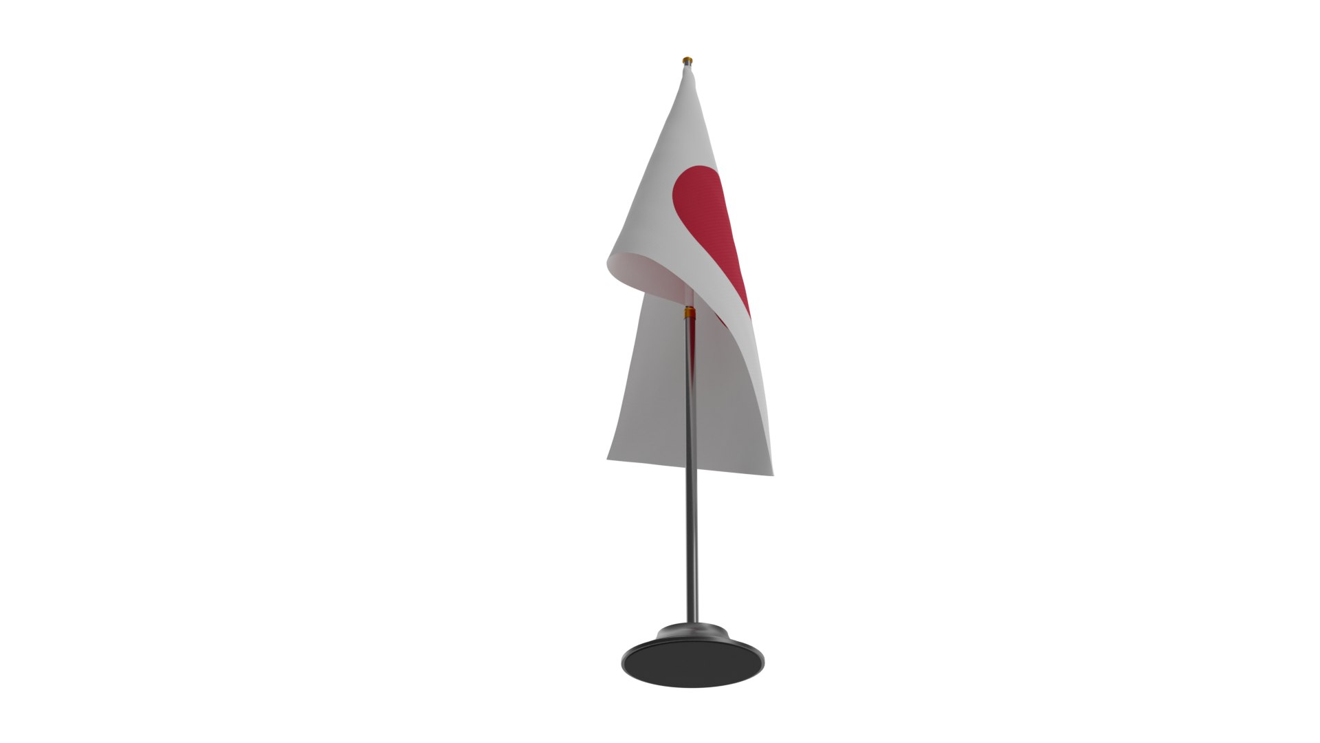 Table Flag Japan Model - TurboSquid 2193217