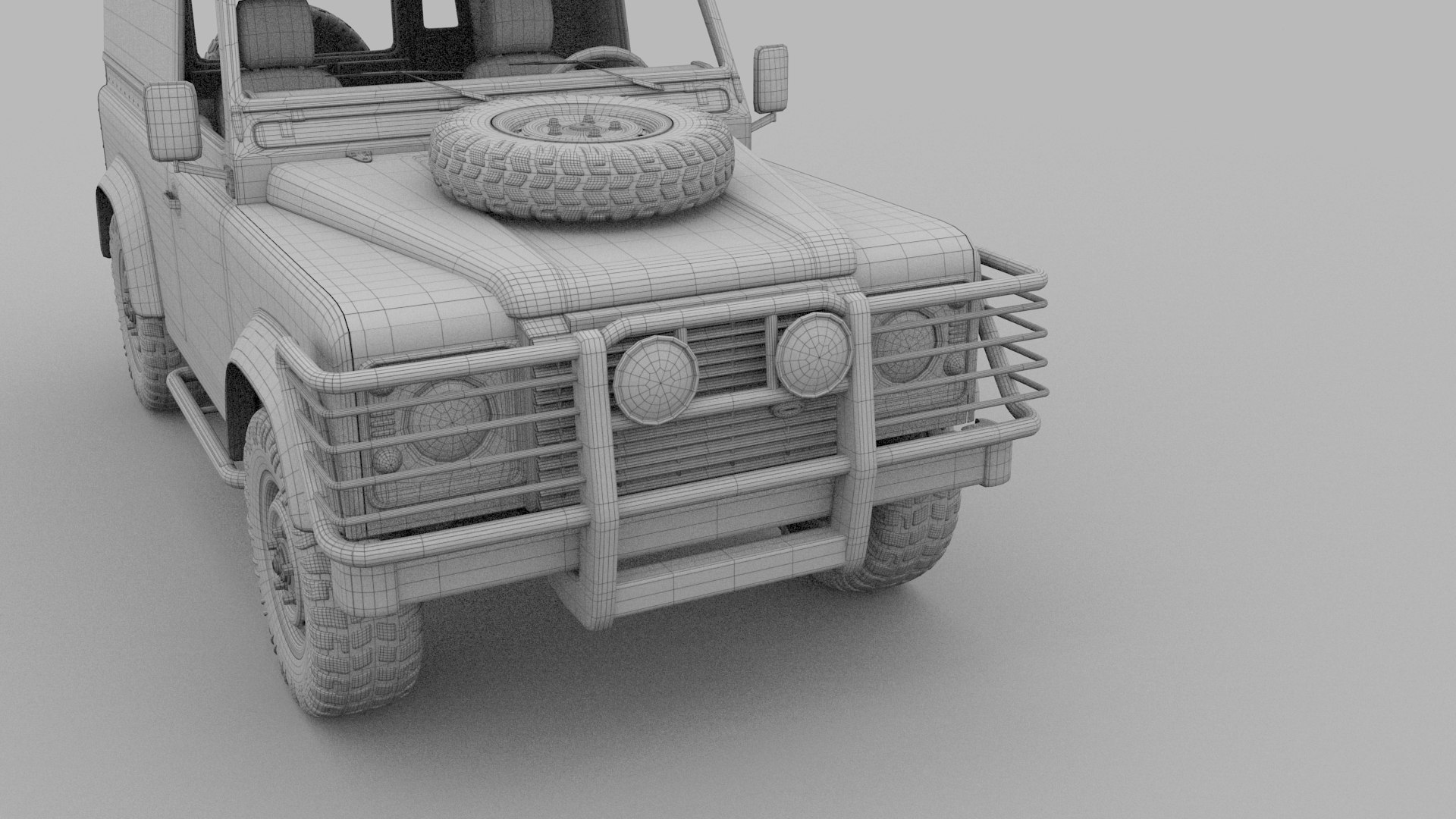 Land Rover Defender 90 3d Model