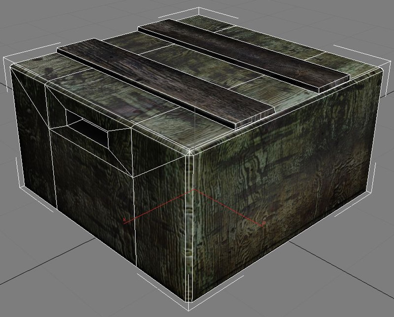 Wood Crate 3d Model