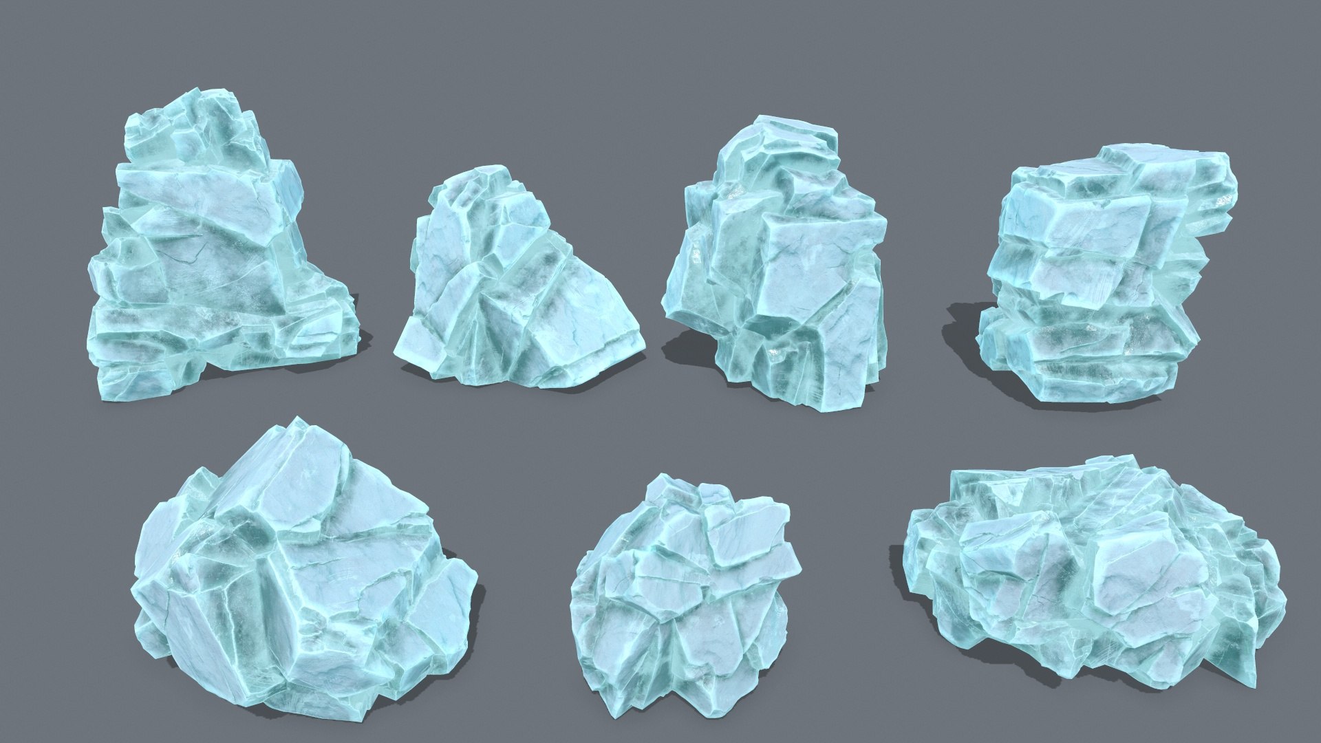 Ice Rocks 3D Model - TurboSquid 2176510