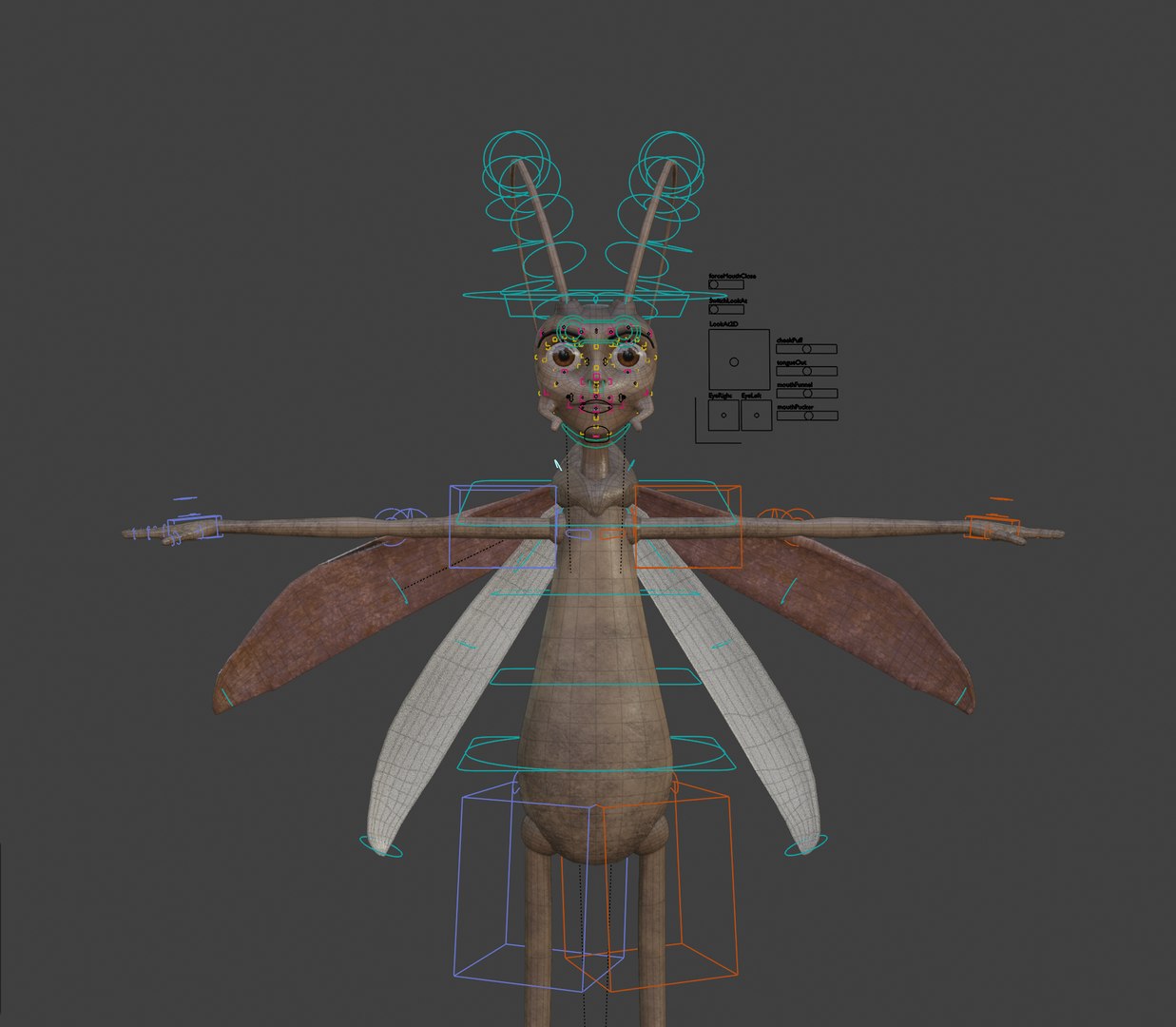 3D Character BUG - Fully Rigged - MoCap Ready - TurboSquid 2358028