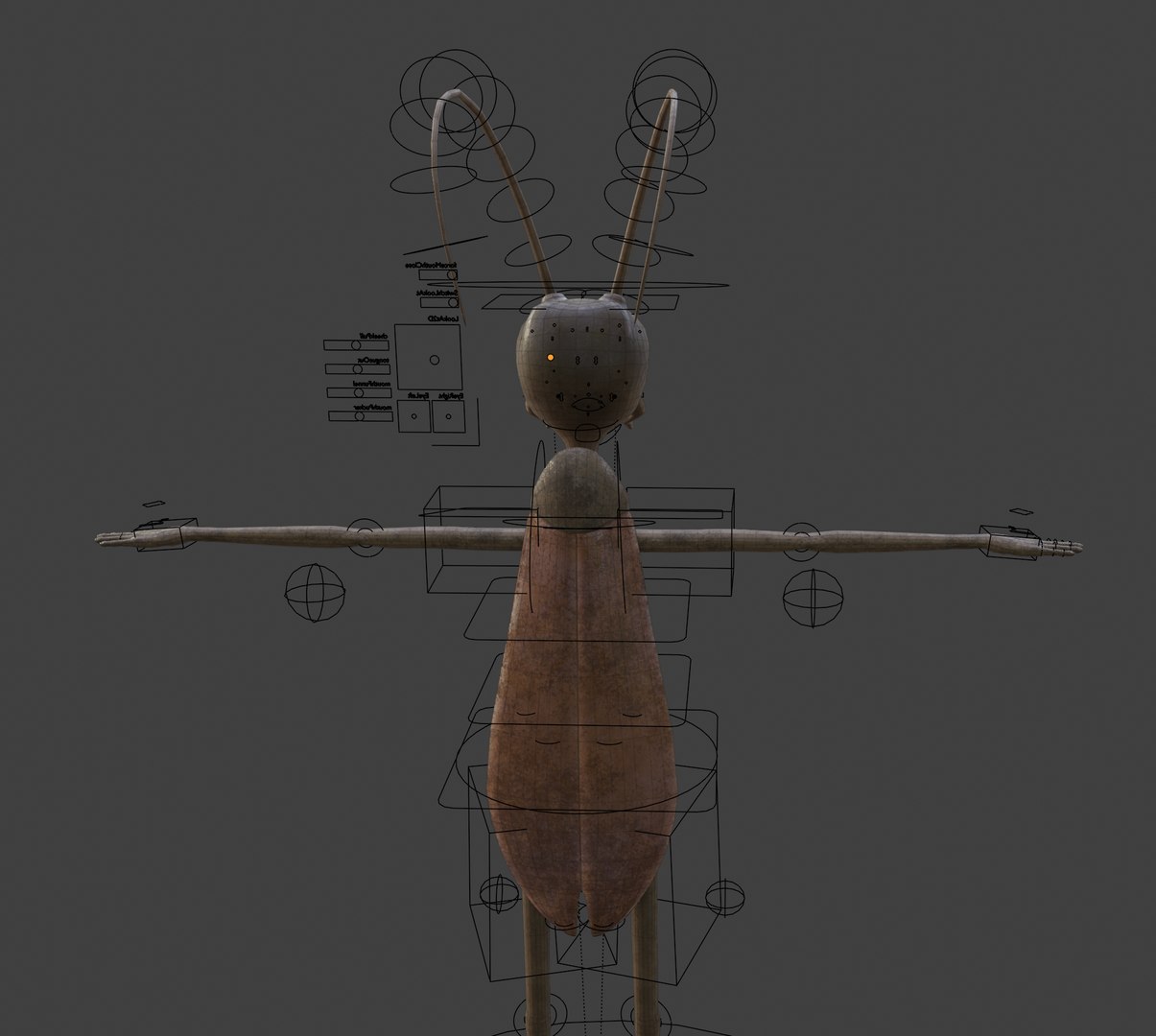 3D Character BUG - Fully Rigged - MoCap Ready - TurboSquid 2358028