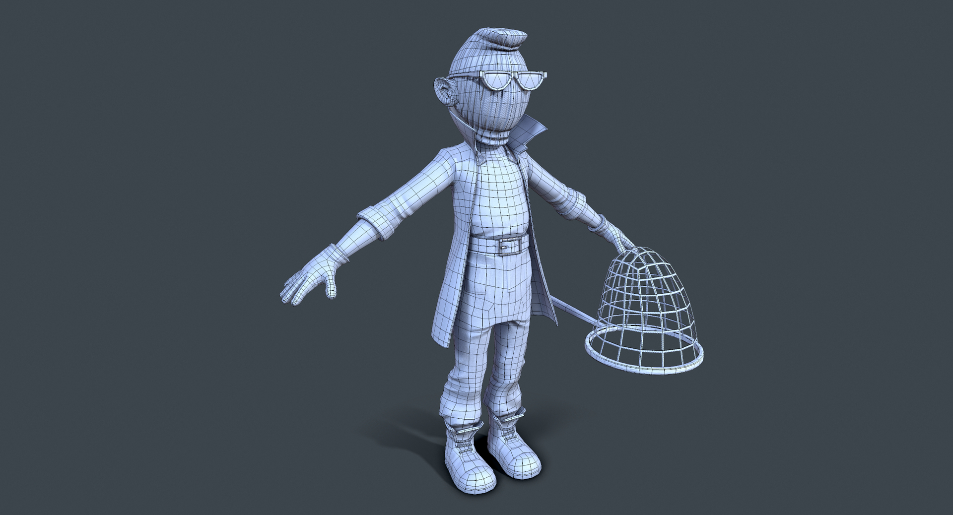 3D Ready Cartoon Cat Catcher - TurboSquid 1448771