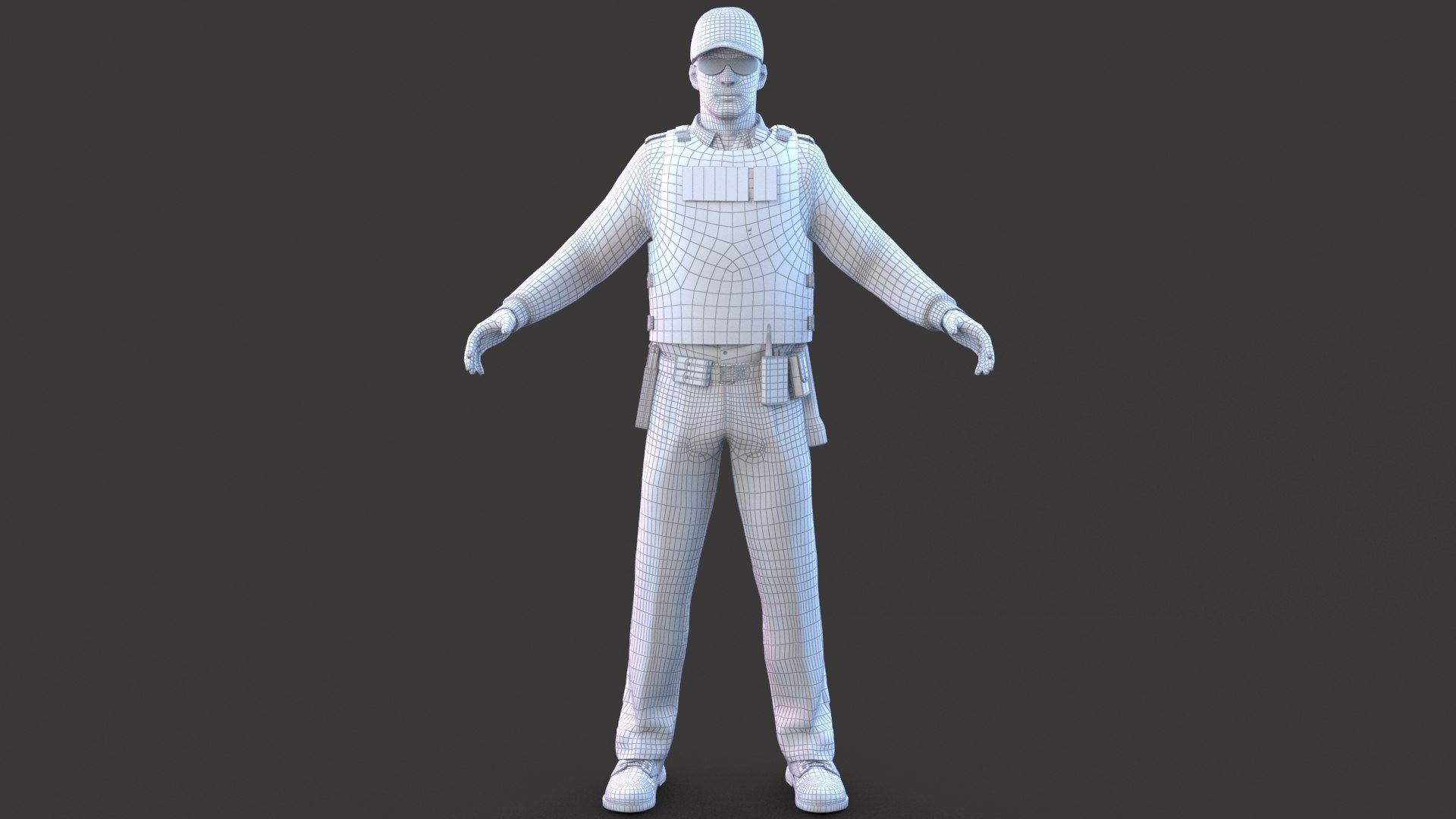 3D Border Officer model - TurboSquid 1806927