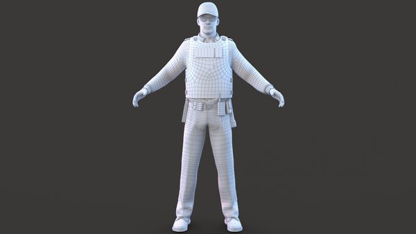 modelo 3d Oficial de fronteras - TurboSquid 1806927