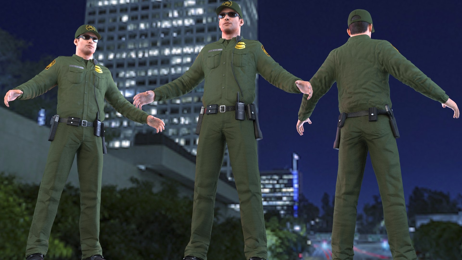 3D Border Officer Model - TurboSquid 1806927