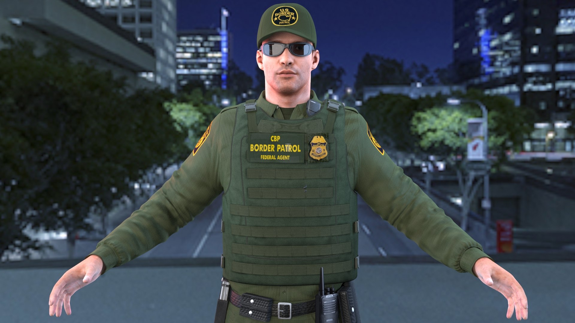 3D Border Officer Model - TurboSquid 1806927