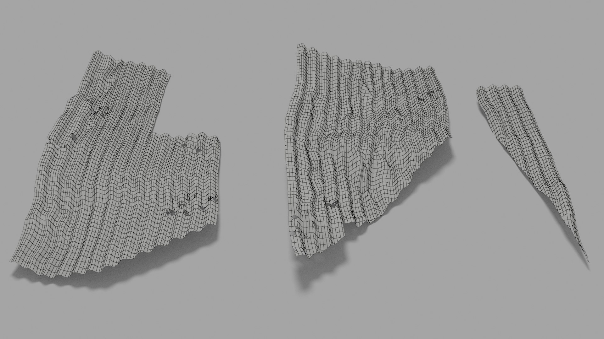 corrugated metals 3d model