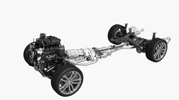 modelo 3d Rayos X de chasis y coches eléctricos Rayos X de chasis y ...